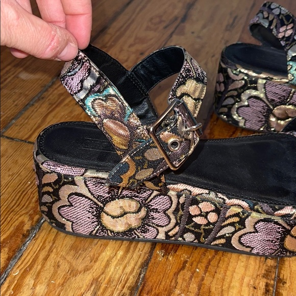 ASOS | Shoes | Platform Asos Floral Fabric Sandals | Poshmark